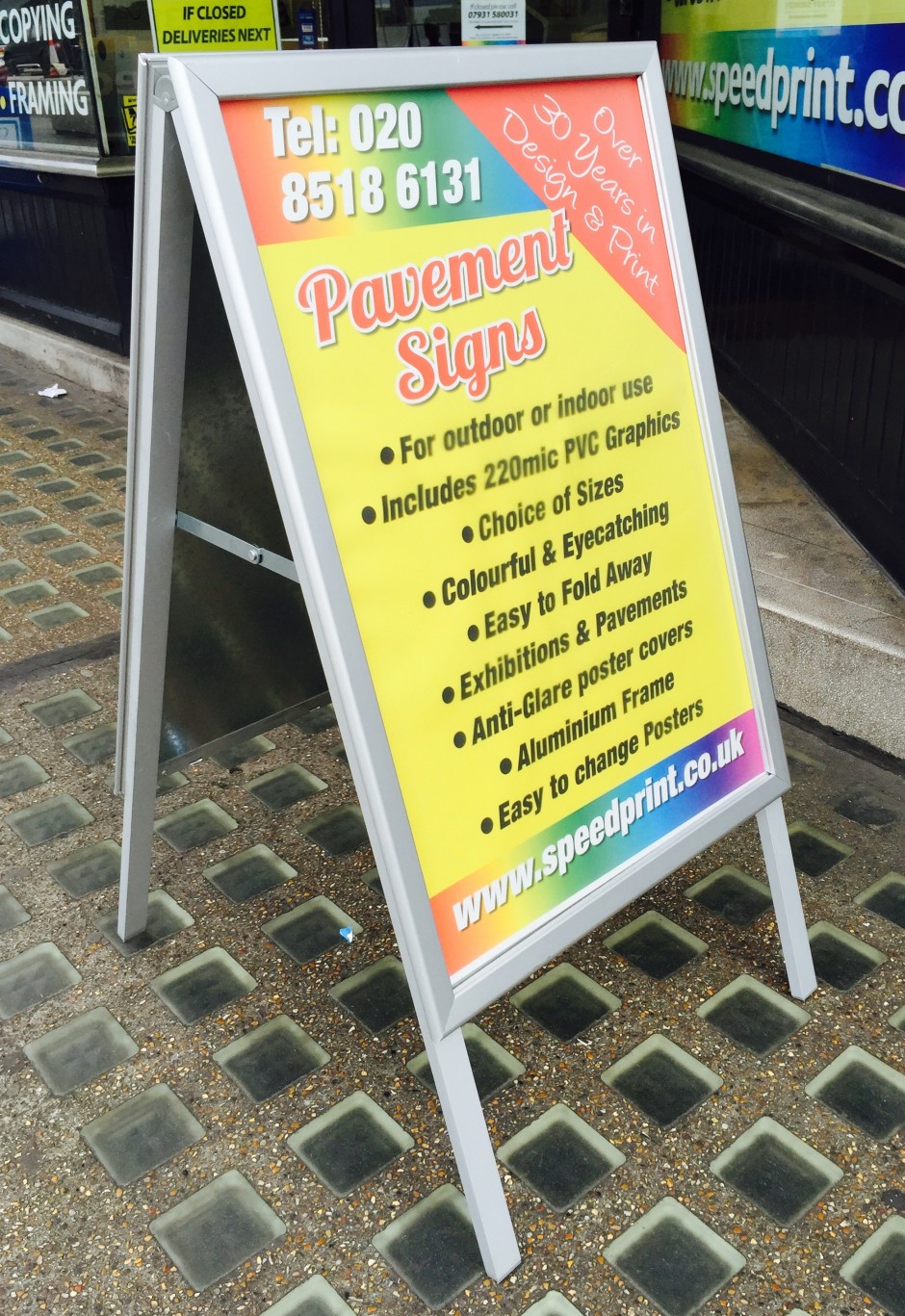 A Frame Pavement Sign - Speedprint